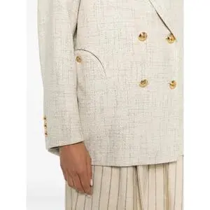 BLAZÉ MILANO Neutrals Jackets Tweed Jackets