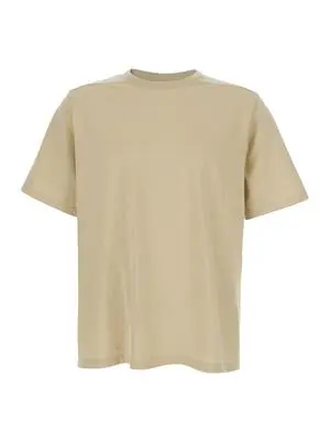Rick Owens Rick Owens Men T-Shirt 'Brad' Beige With Crew Neck And Short Sleeves In Cotton For Men Cream