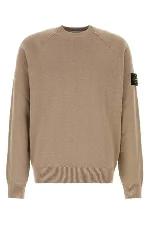 Stone Island Cappuccino Cotton Sweater - Brown
