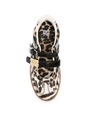 GANNI Zebra Print Ballet Flats