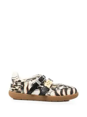 GANNI Zebra Print Ballet Flats - Multicolor