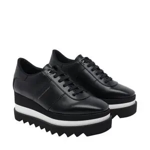 Stella McCartney Elyse Wedge Sneakers - Black
