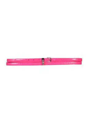 Alexander McQueen Double Belt With Skull And Pav - Pink