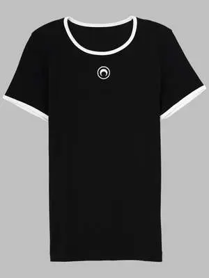 MARINE SERRE T-shirt Con Logo - Black