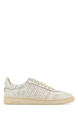 Dsquared2 Leather Boxer Sneakers - White