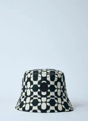 Moncler Printed Bucket Hat - Black
