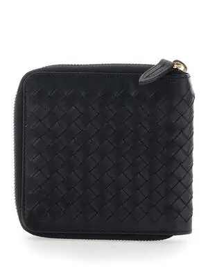 Dragon Diffusion Wallet With Woven Design In Leather For