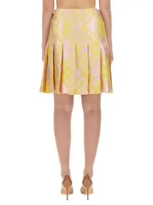 Burberry Check Pattern Skirt - Multicolor