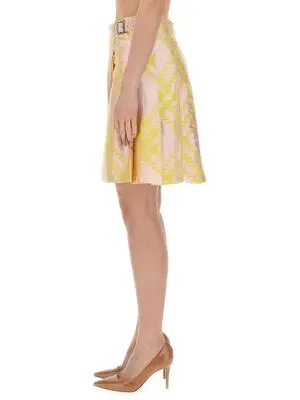 Burberry Check Pattern Skirt - Multicolor