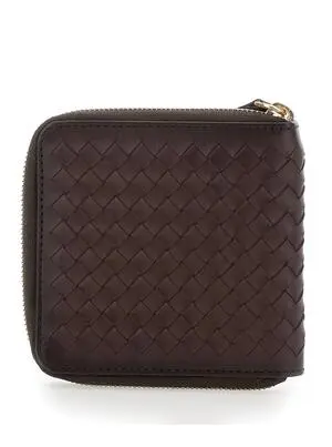 Dragon Diffusion Wallet With Woven Design In Leather For