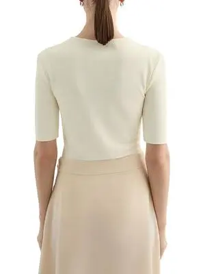 JIL SANDER Short-sleeved Crepe T-shirt - Multicolor