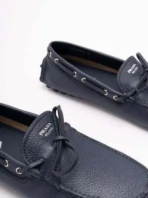 Prada Leather `driver` Loafers - Multicolor