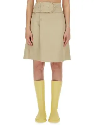 Burberry Trench Skirt - Cream