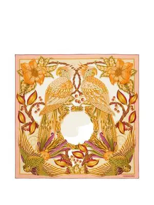 FERRAGAMO Printed Silk Foulard - Multicolor