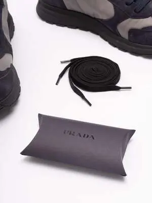Prada Suede And Re-nylon Sneakers