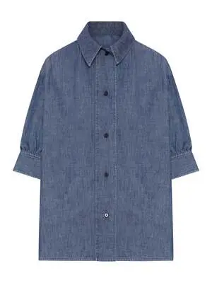 JIL SANDER Short-sleeved Denim Shirt