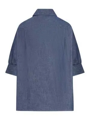 JIL SANDER Short-sleeved Denim Shirt
