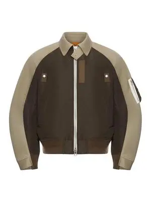 Sacai Cotton Chino X Nylon Twill Blouson - Multicolor