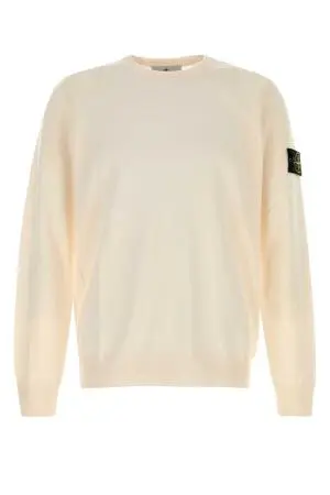 Stone Island Wool Sweater - White