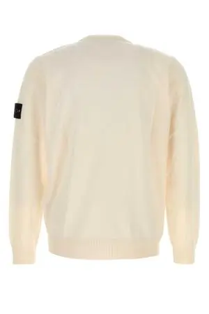 Stone Island Wool Sweater - White