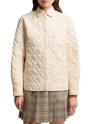 Moncler Diamond Quilted Padded Shirt Jacket