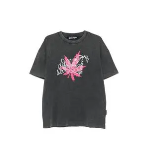 Palm Angels Grey T-shirts & Vests T-shirts