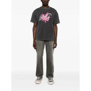 Palm Angels Grey T-shirts & Vests T-shirts