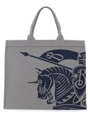 Burberry Canvas Tote Bag - Gray