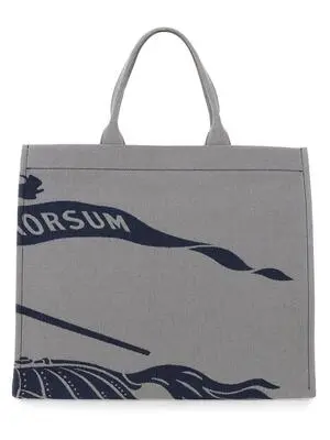 Burberry Canvas Tote Bag - Gray