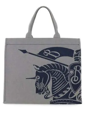 Burberry Canvas Tote Bag - Gray