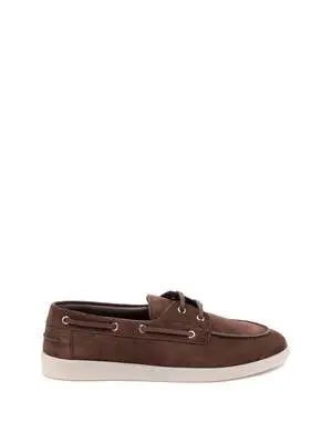Prada Suede Boat Shoes - Multicolor