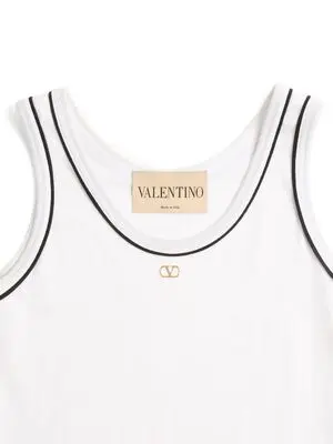 Valentino Garavani Logo Cotton Tank Top