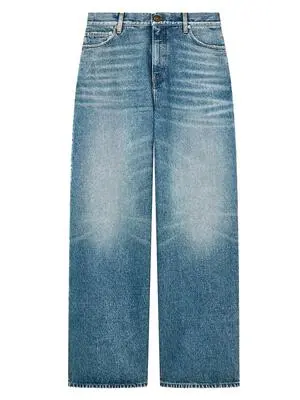 GOLDEN GOOSE Stone-washed Light Denim Boyfriend Jeans - Blue
