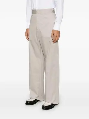 Fendi Straight-cut Cargo Cotton Trousers