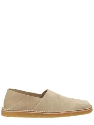 LEMAIRE Mocassino Slip-on In Suede - Cream