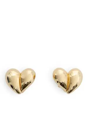 Bottega Veneta Clip-on Drop Earrings - Gold