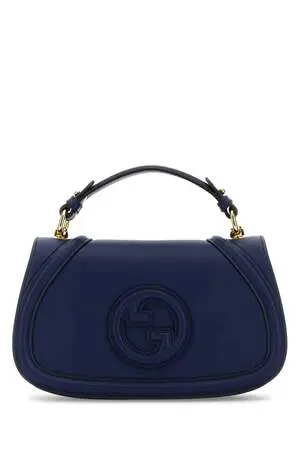 Gucci Leather Blondie Handbag - Blue