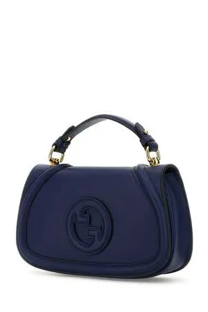 Gucci Leather Blondie Handbag - Blue