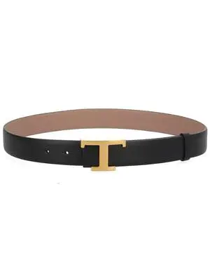 TOD'S T Timeless Reversible Belt - Black