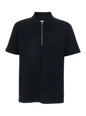 JIL SANDER Polo Shirt With Front Zip Closure And Classic Collar In Cotton For - Black