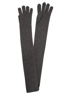 Max Mara Timor Cashmere Long Gloves - Multicolor