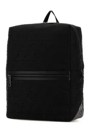 Fendi Canvas Lui Backpack - Black