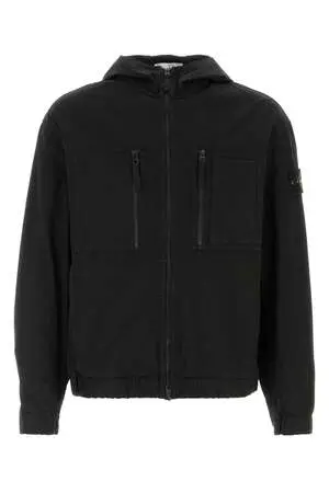 Stone Island Cotton Bomber Jacket - Black