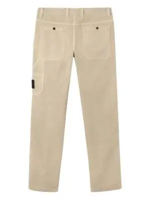 Stone Island Organic Panama Cotton `old` Effect Pants