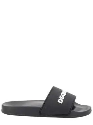 Dsquared2 Sandal With Logo - Black