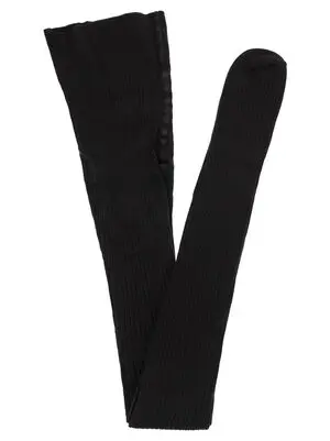 Max Mara Zavorra Ribbed Cotton Tights - Black
