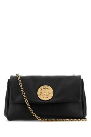 Chloé Leather Heritage Shoulder Bag - Black