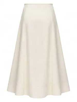 JIL SANDER Satin Skirt - Cream