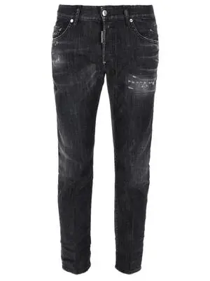 Dsquared2 Five-pocket Slim Fit Denim Jeans - Black