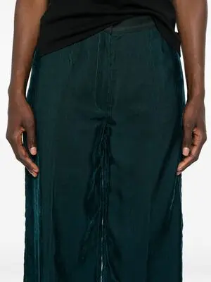 FORTE_FORTE Velvet High-waisted Trousers - Multicolor